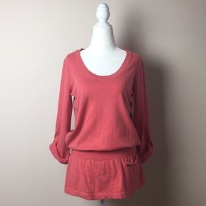 Lole | Sweaters | Lol Peplum Drop Waist Roll Tab Sweater | Poshmark